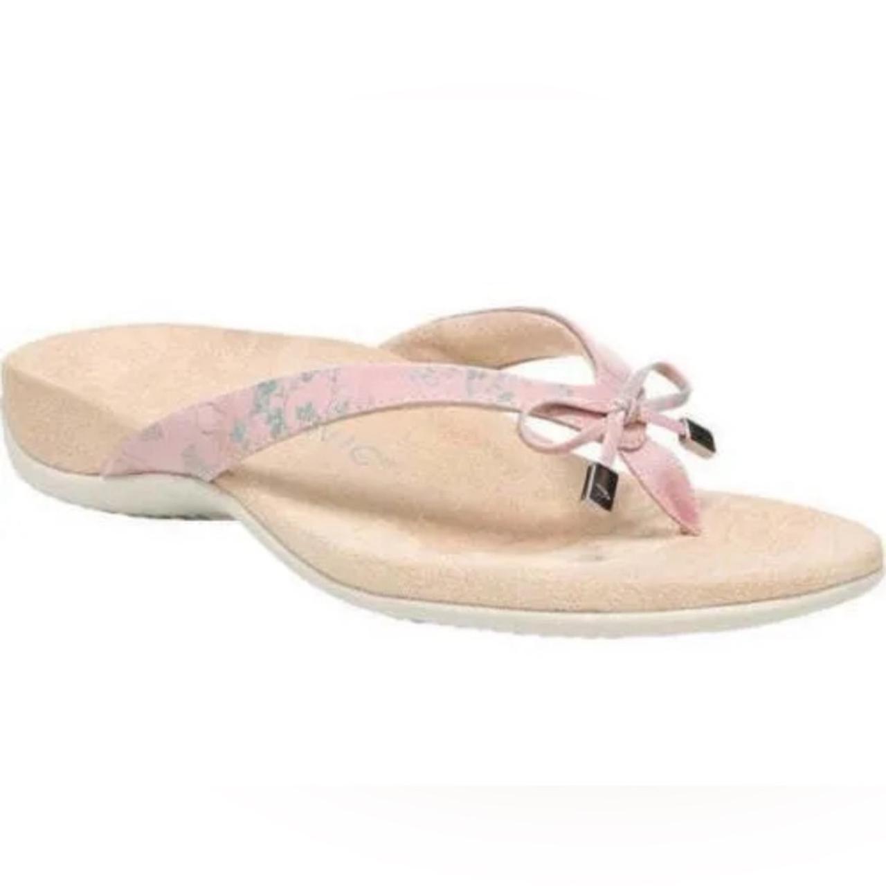 Vionic Bella II Peach Botanical Orthotic Sandals... - Depop