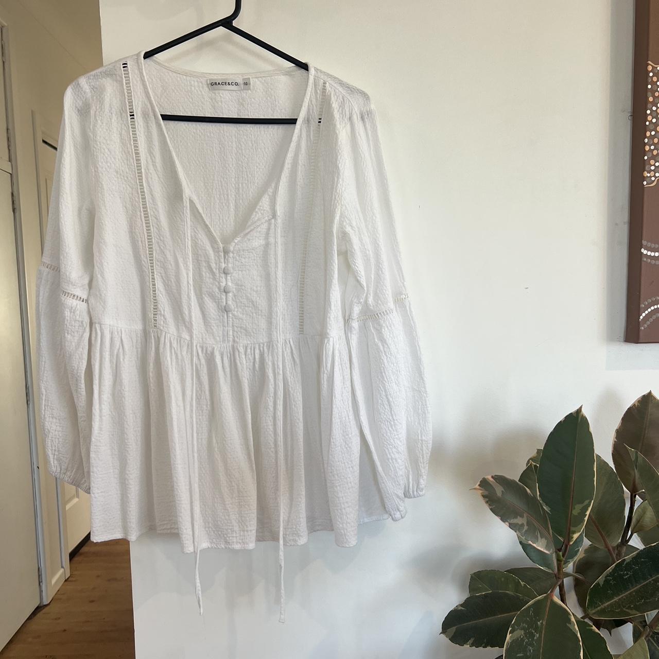 Grace & Co Shirt Rayon - Depop