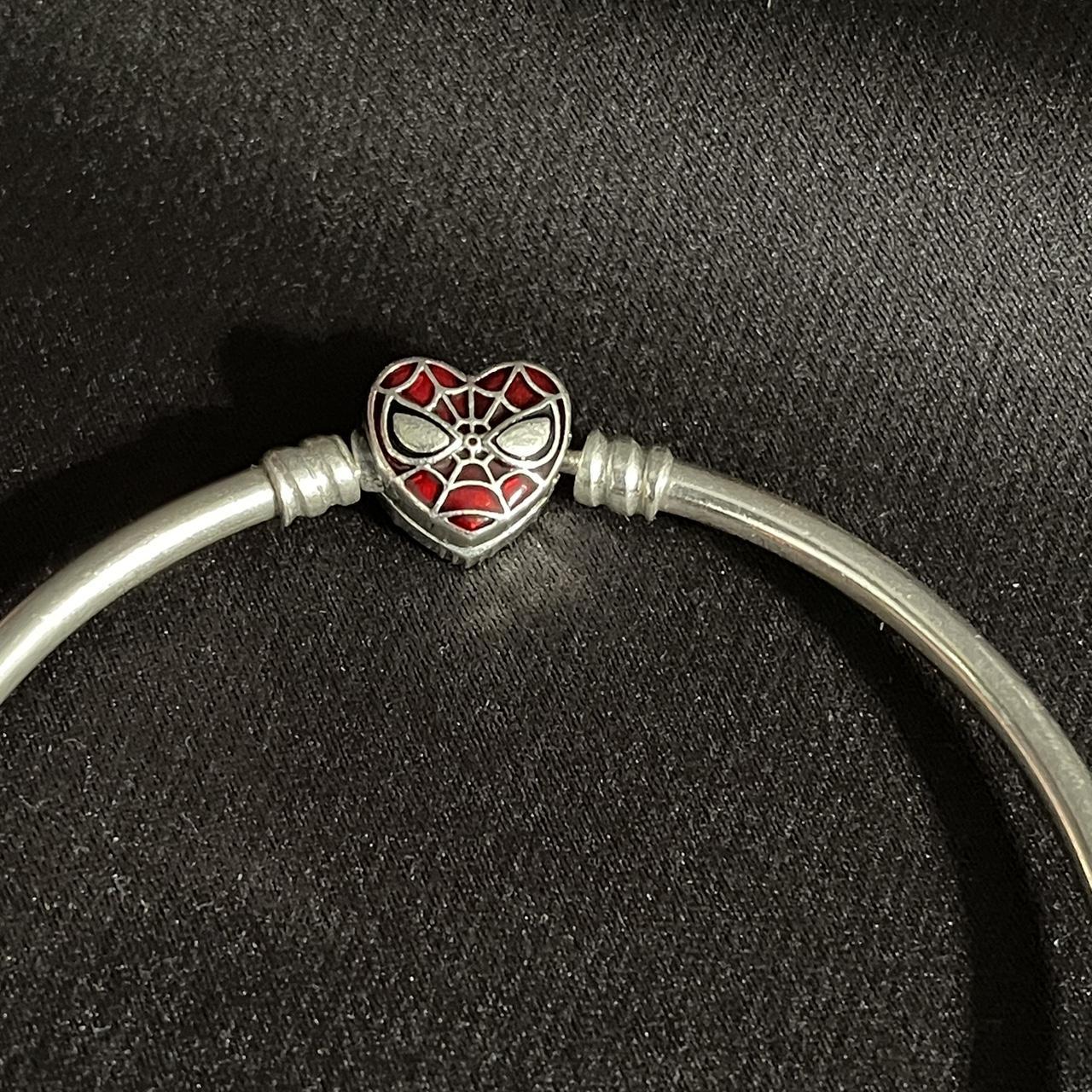 Pandora Spiderman clasp bangle with charms Barley... - Depop