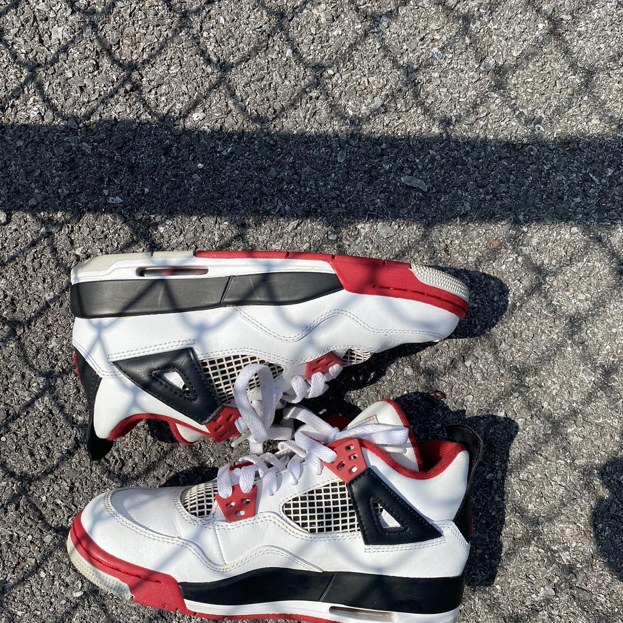 Fire Red 4s (gs) 2012 size 4 408452-110 8/10... - Depop