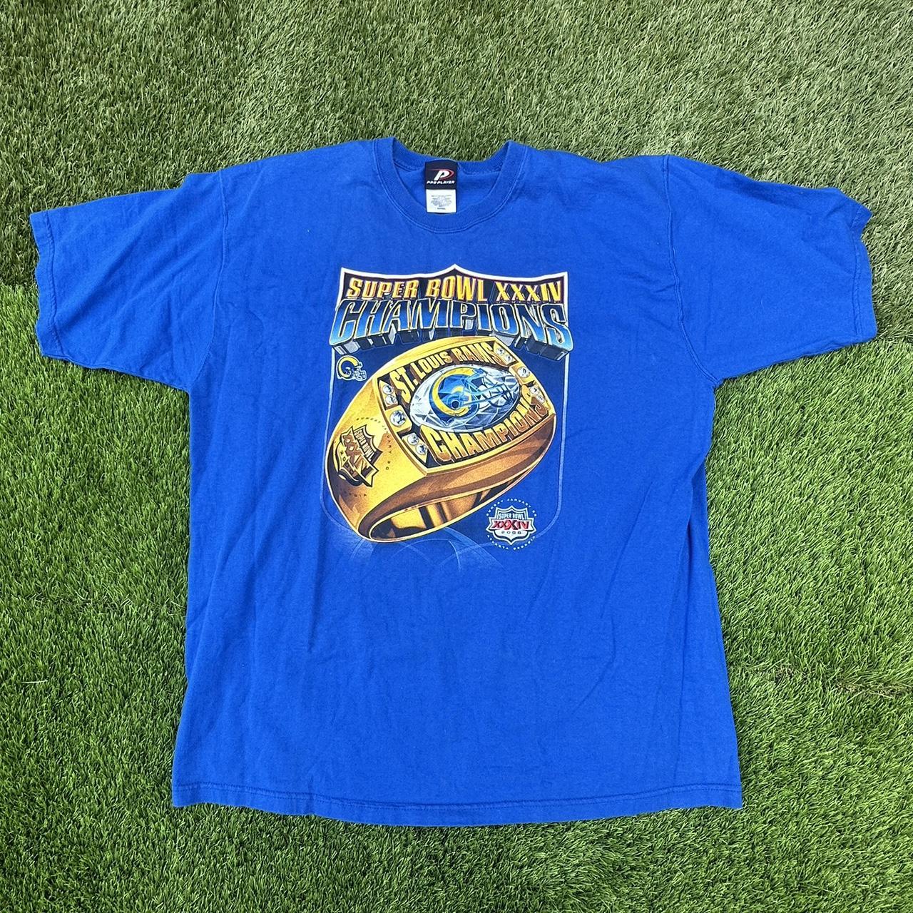 St. Louis Rams Super Bowl XXXIV Champions shirt,... - Depop