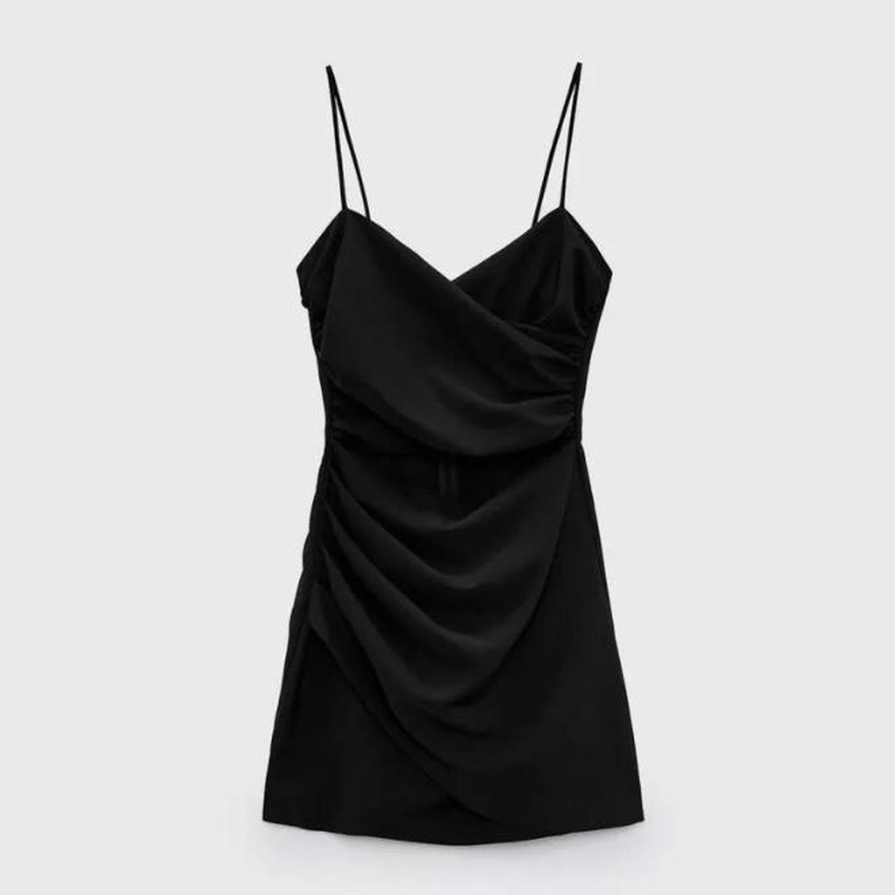 Black XS Zara mini dress With cut out midriff and... - Depop