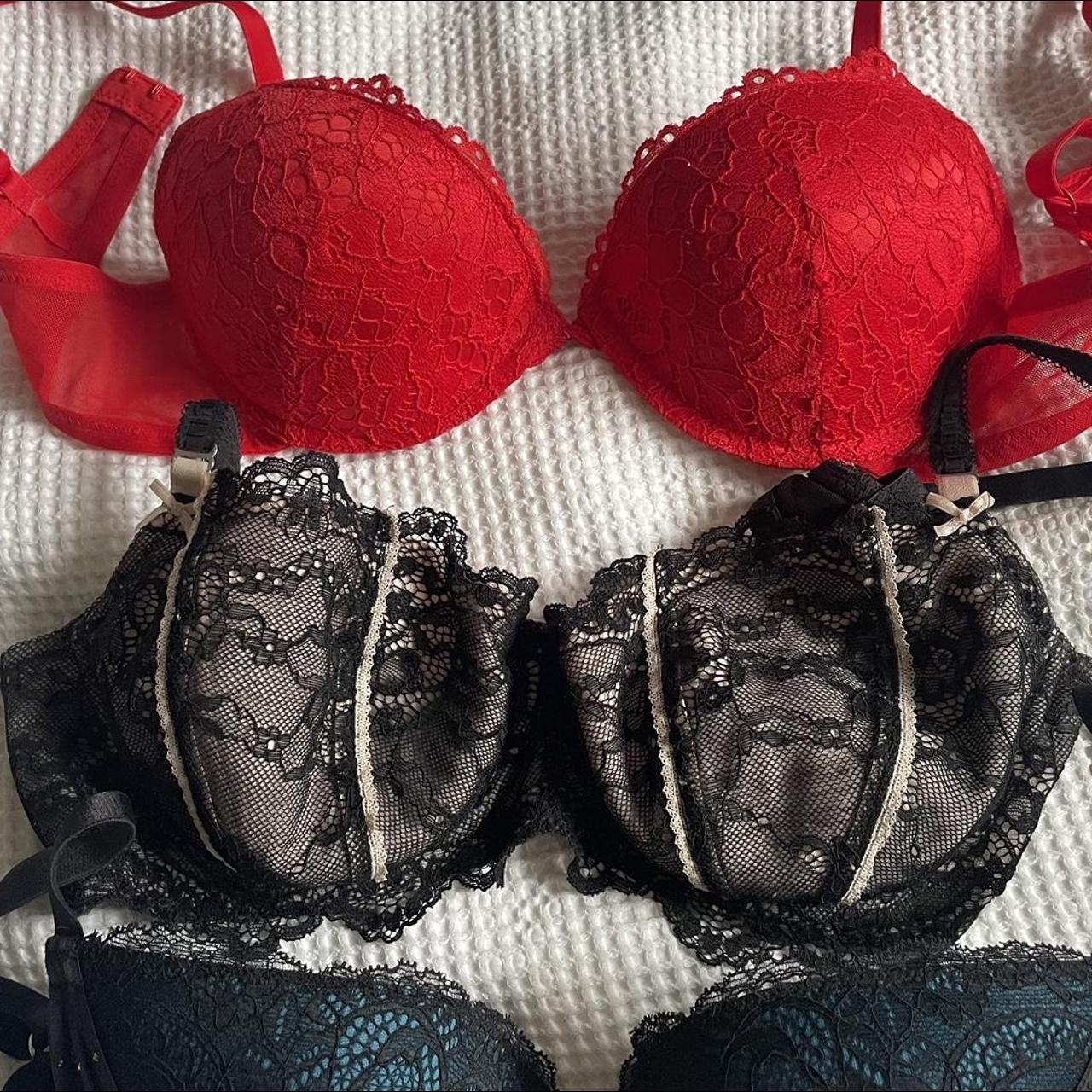 Selling these pretty Lacey bras! Red: secret... - Depop
