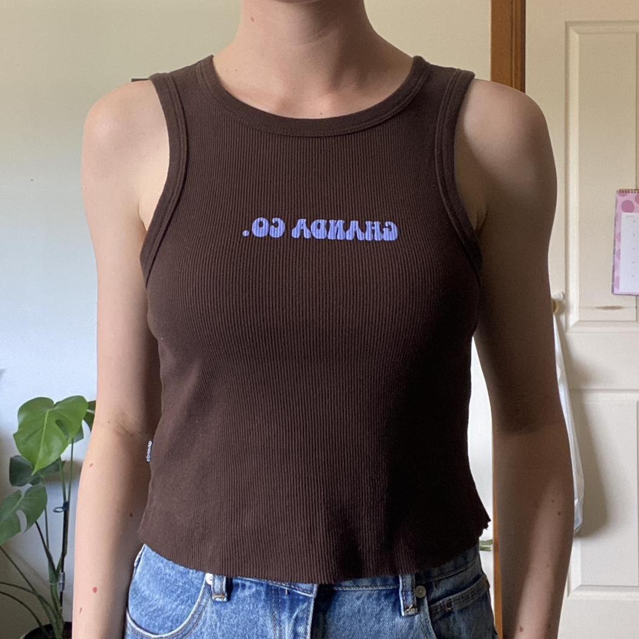 BROWN GHANDA TANK - one of the comfiest tanks i own,... - Depop