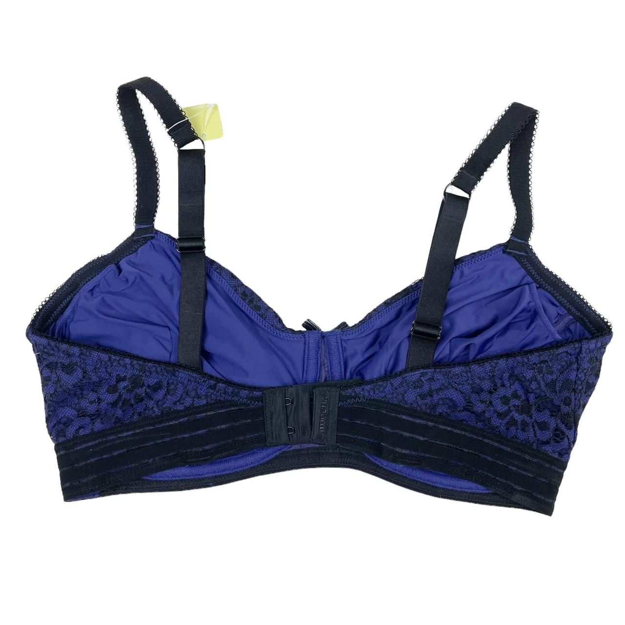 Amoena Women's Blue and Black Bra | Depop