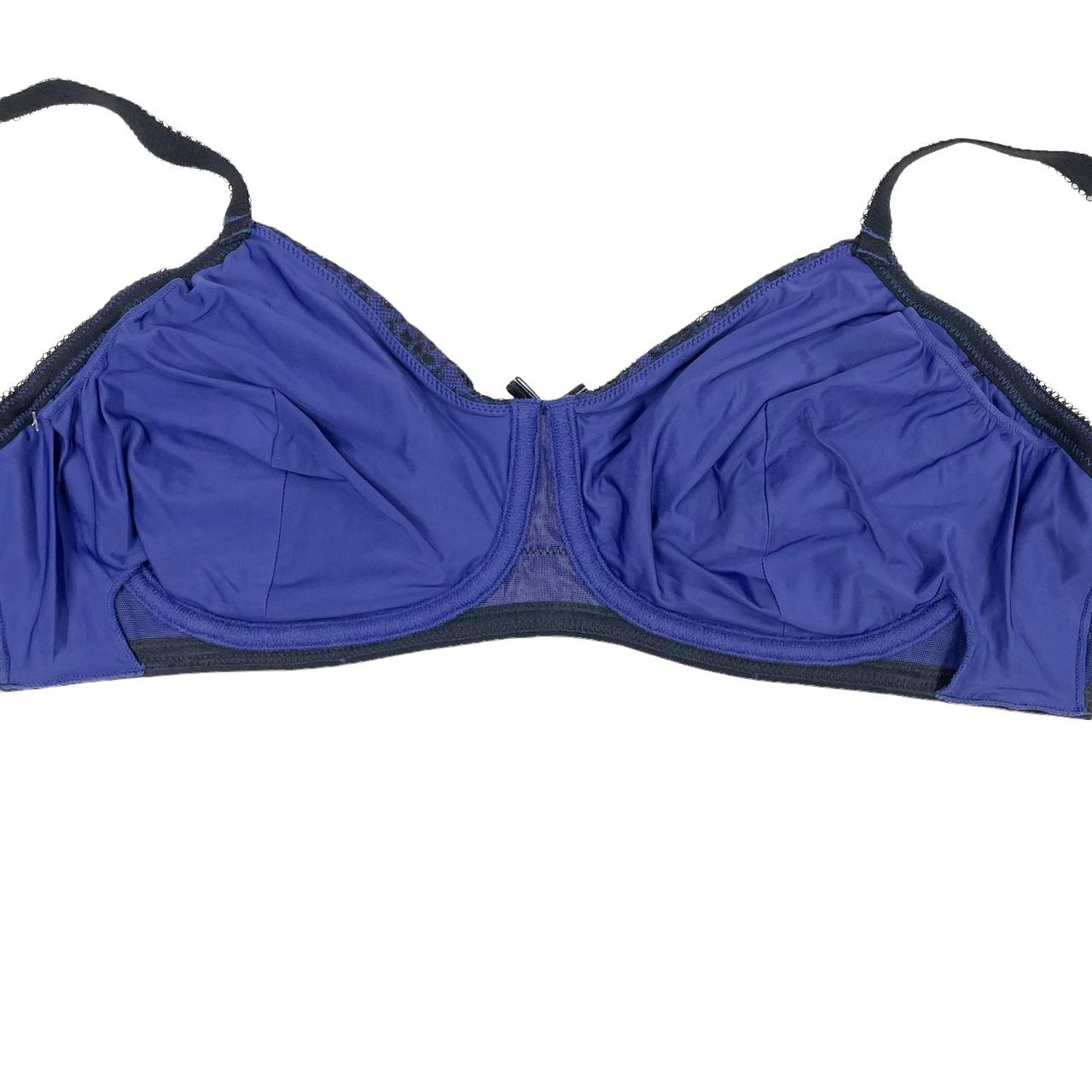 Amoena Women's Blue and Black Bra | Depop
