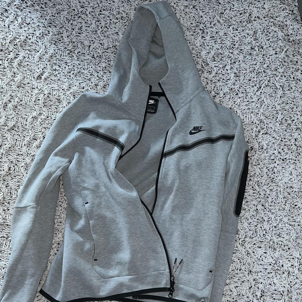Grey Nike tech fleece hoodie #sportswear - Depop