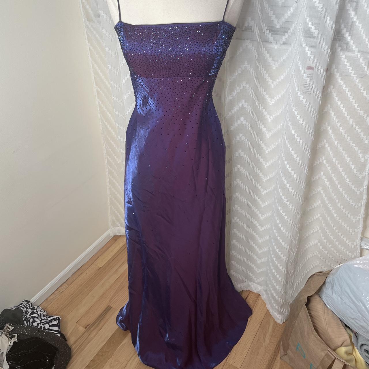 Y2k prom dress, prom dress super cute open back,... - Depop
