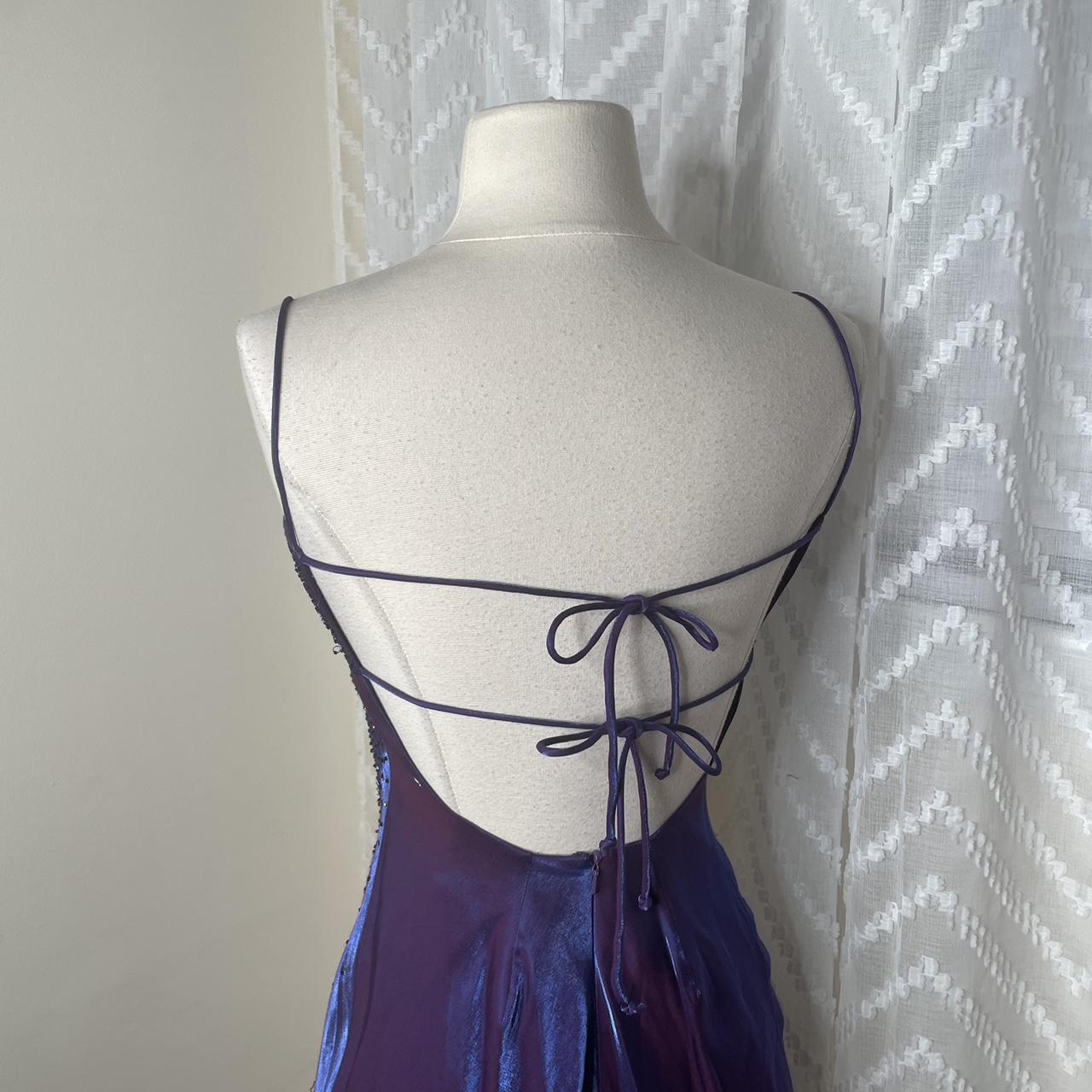 Y2k prom dress, prom dress super cute open back,... - Depop