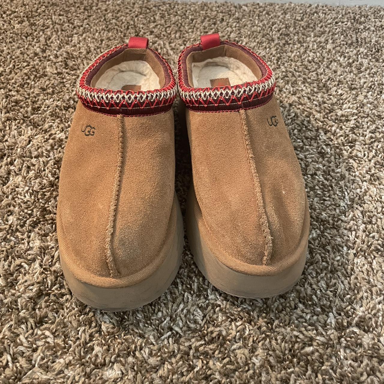 UGG platform tazz suede clog slippers, size women’s... - Depop
