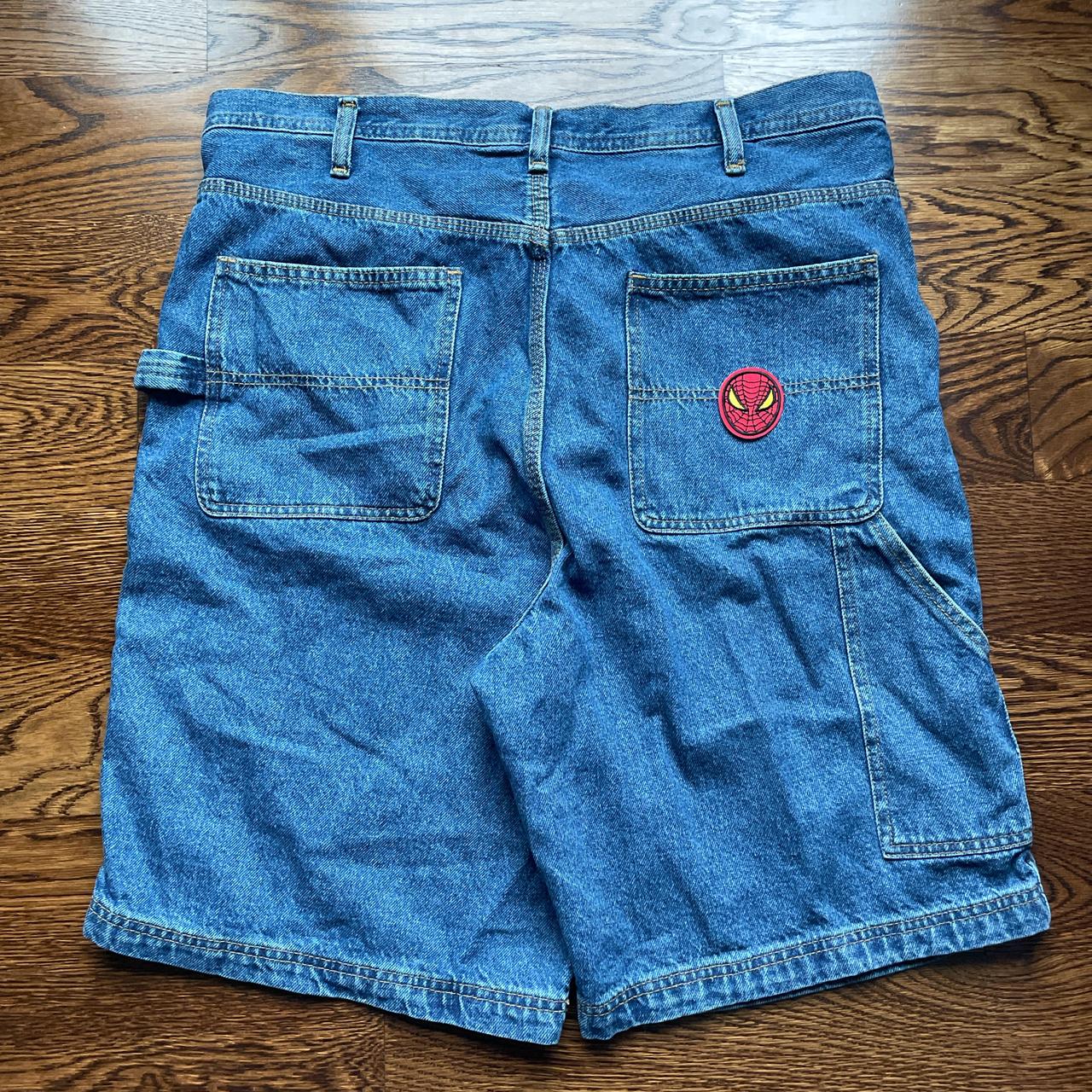Y2K Spider-Man carpenter jorts These jorts are in... - Depop