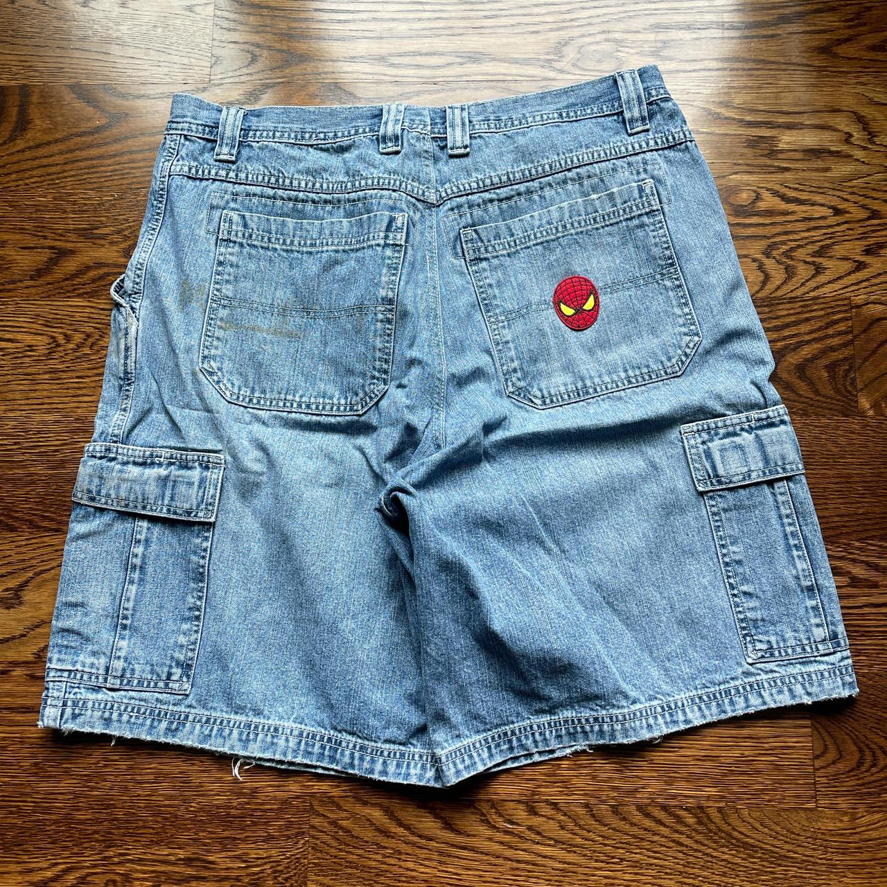 Y2K Spider-Man jorts These shorts are an amazing... | Depop