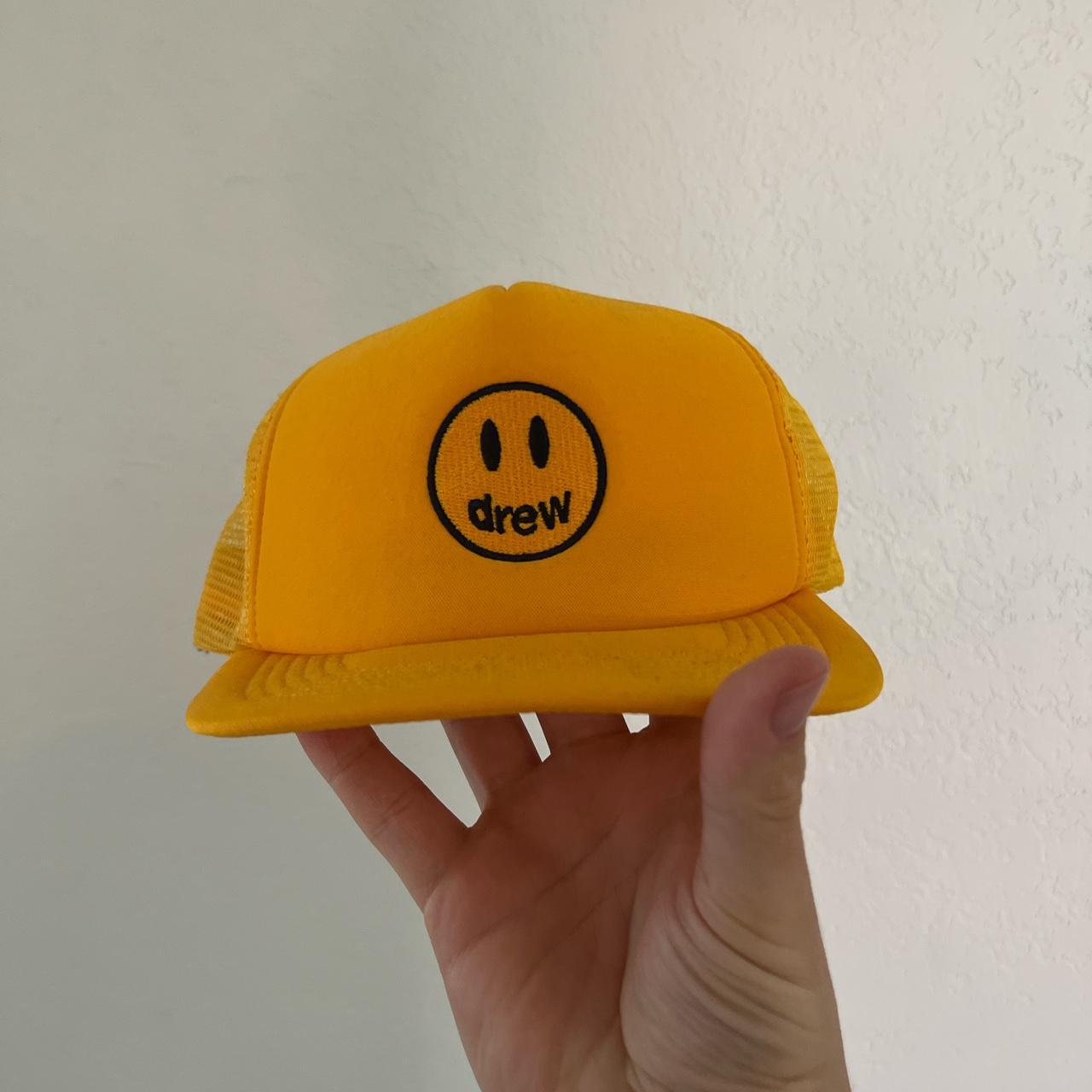 Drew House Men's Yellow and Gold Hat | Depop