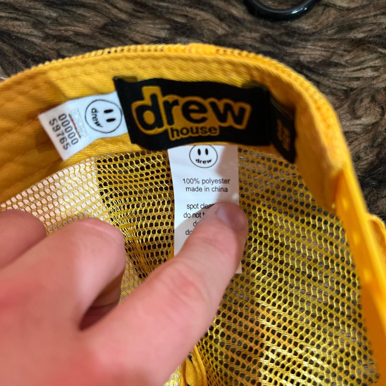 Drew House Men's Yellow and Gold Hat | Depop