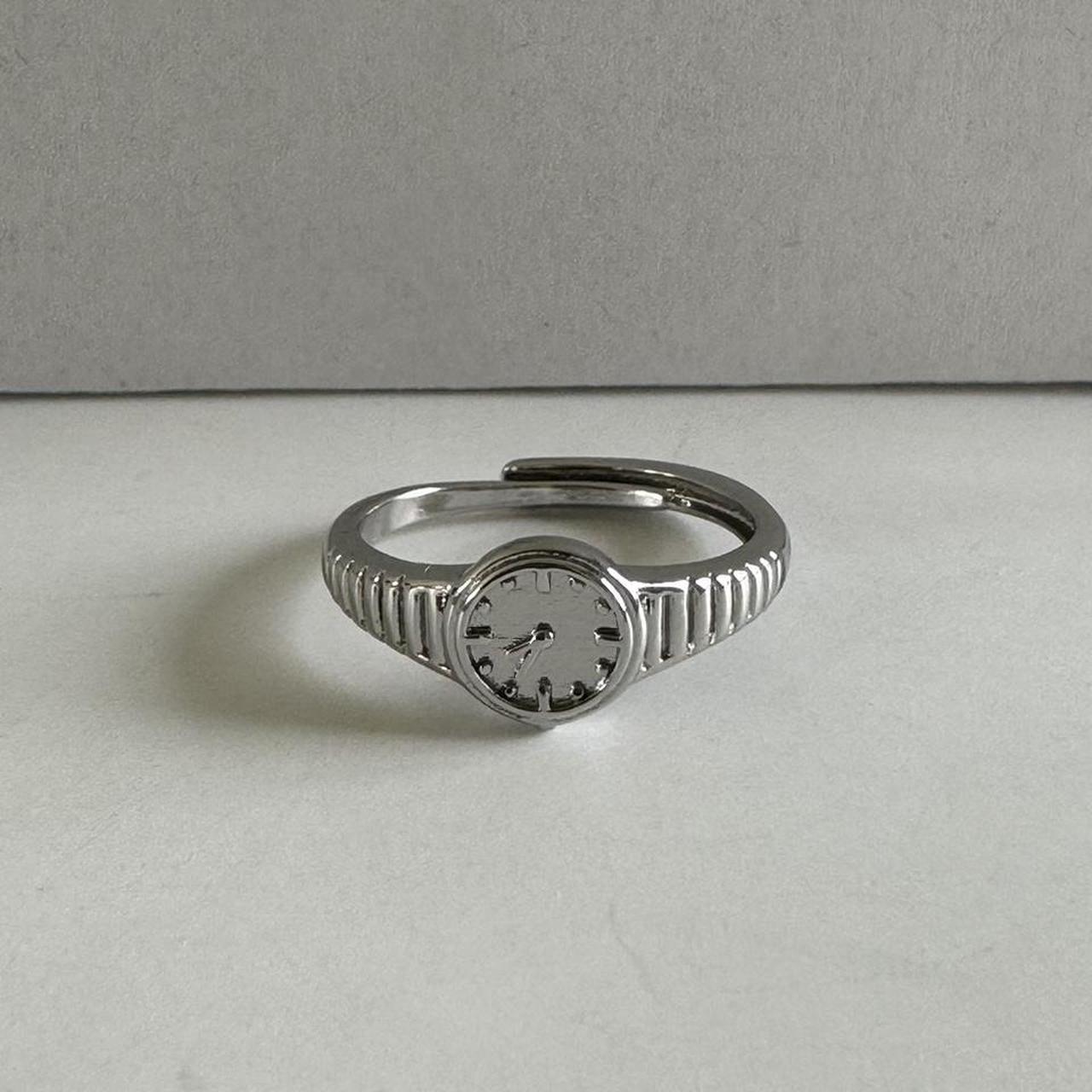 y2k 2000s vintage style goth emo clock watch... - Depop