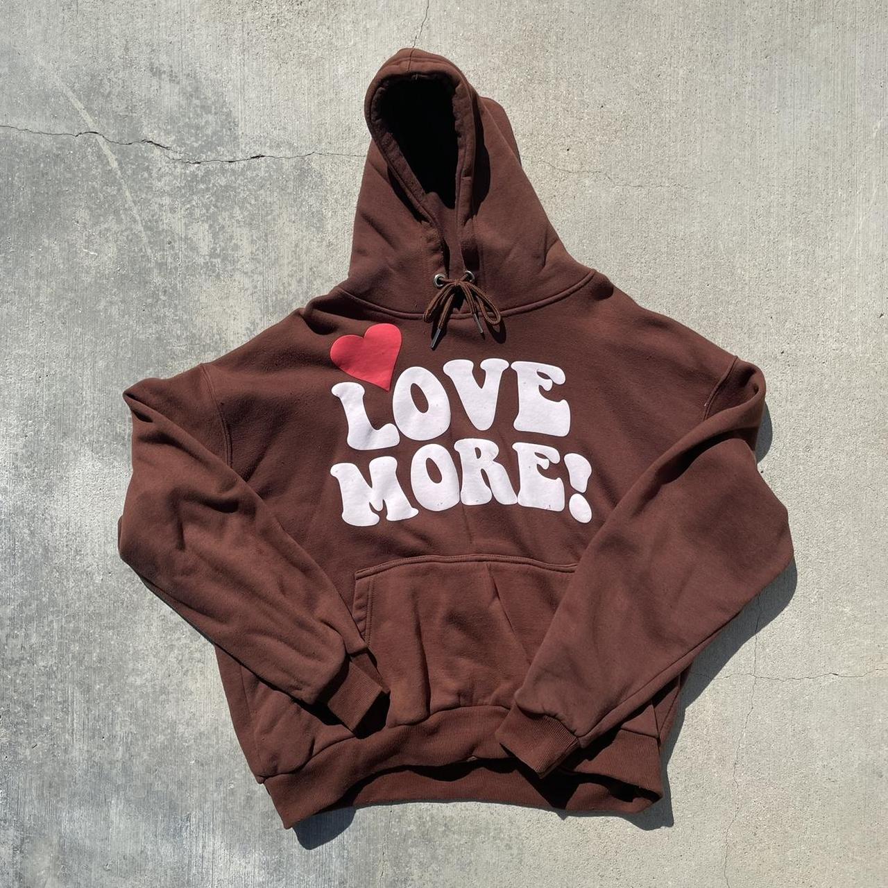 Love More Hate Less Hoodie , Custom Made Streetwear... - Depop