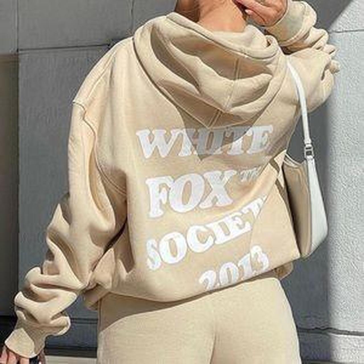Super cosy White Fox Society hoodie Never worn by... - Depop