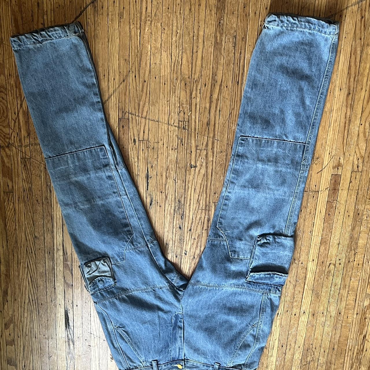 Blue Denim Mnml Pants Like new Size (31) #mnml... - Depop