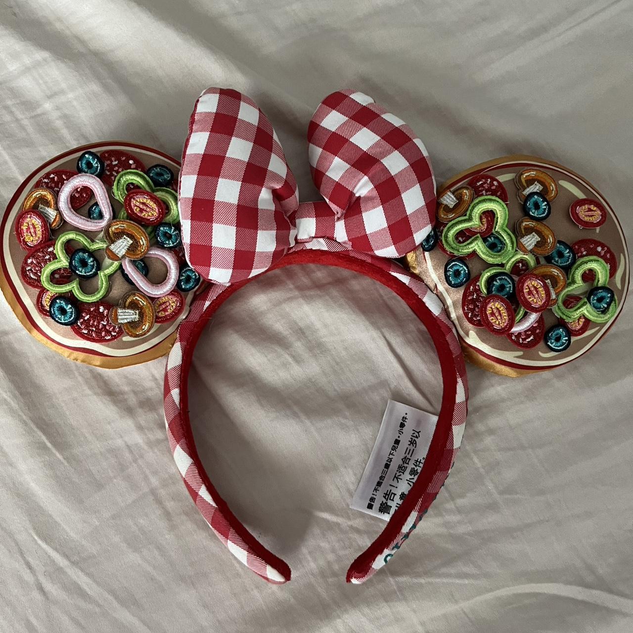 Disney Minnie Mouse Pizza Ears headband... | Depop