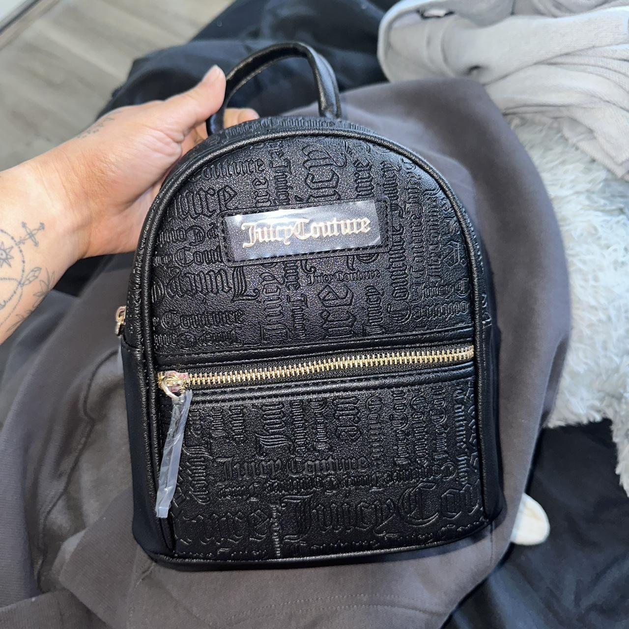 Black Juicy Couture mini backpack Brand new, never... - Depop