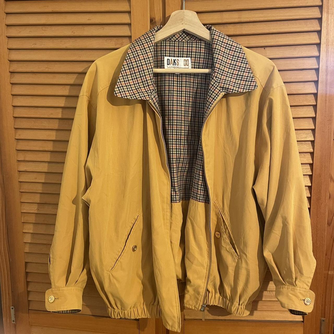 Vintage DAKS London super special mustard jacket... - Depop