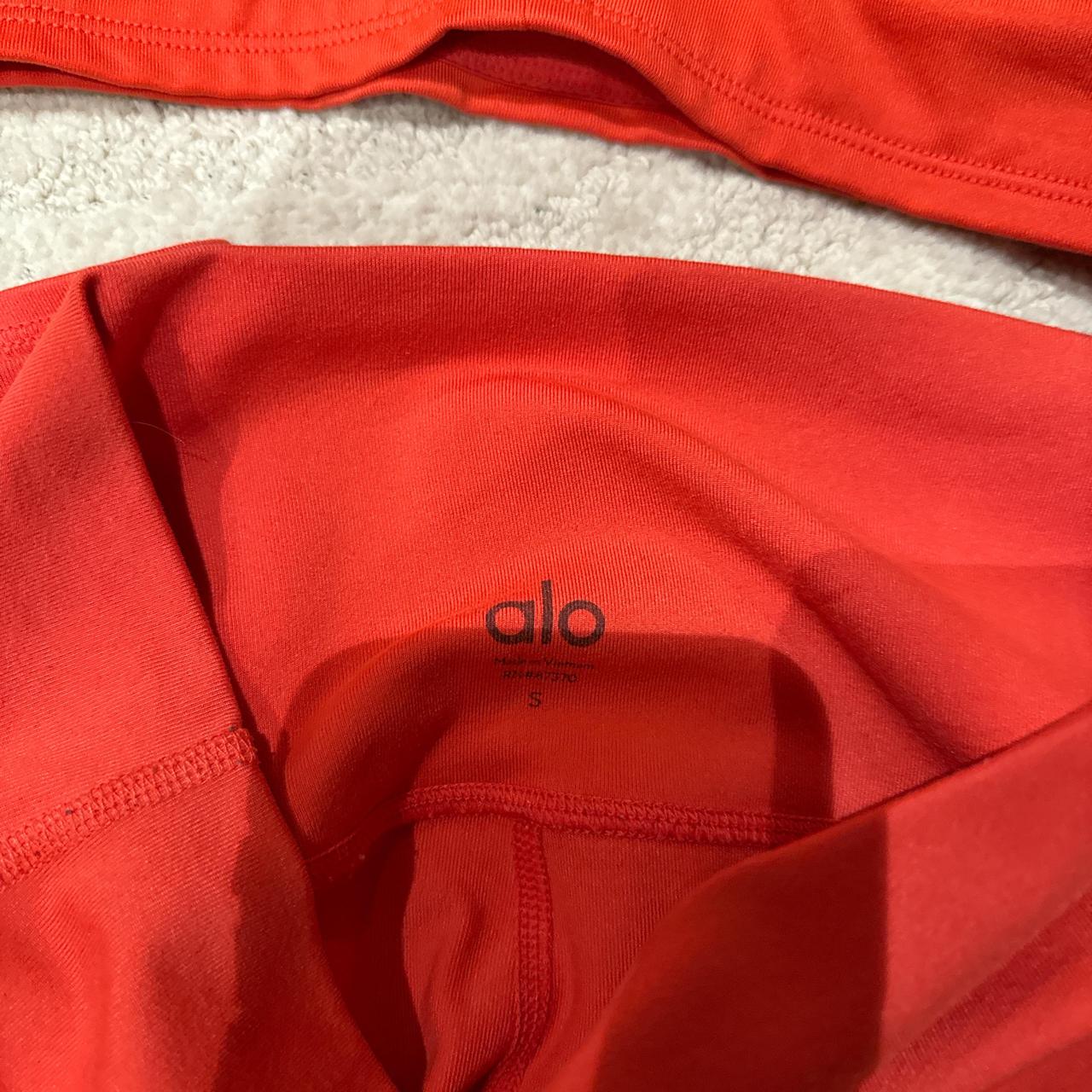 Alo airbrush red set. Top is xs leggings are... - Depop