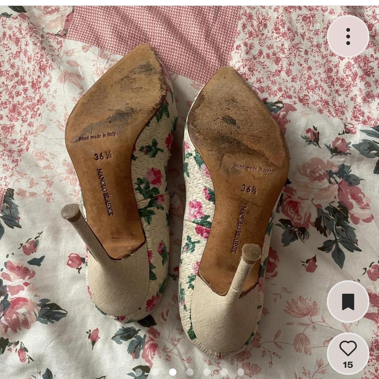 (repop bc they’re too small on me) beautiful manolo... - Depop