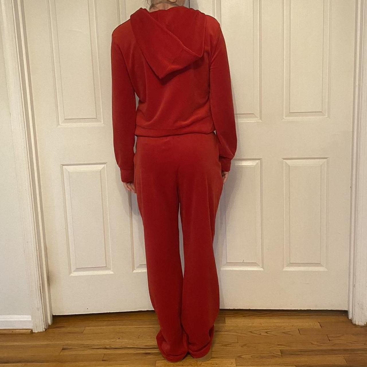Y2K red Juicy couture track suit 2 piece set -... - Depop