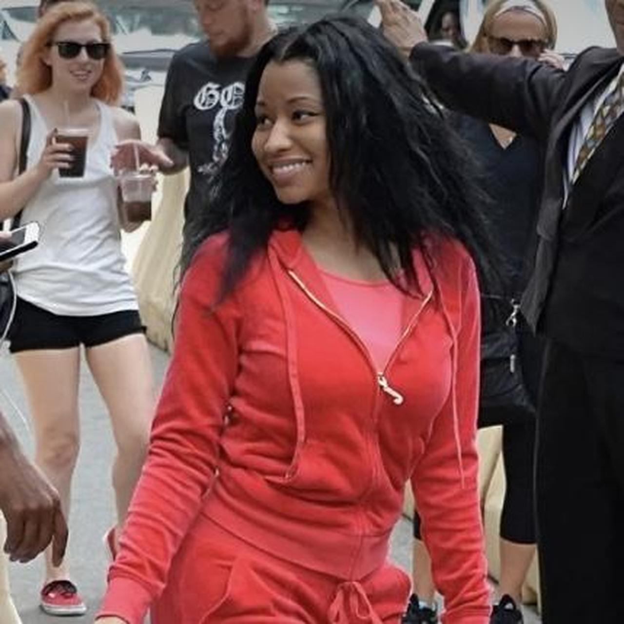 Y2K red Juicy couture track suit 2 piece set -... - Depop