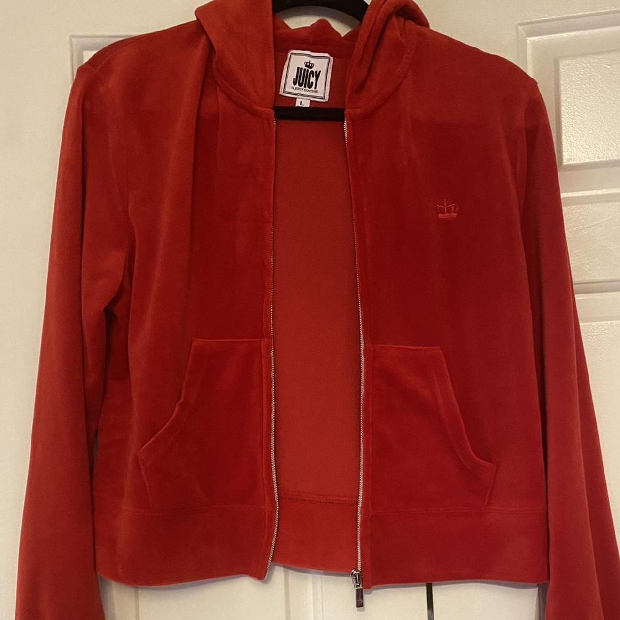 Y2K red Juicy couture track suit 2 piece set -... - Depop