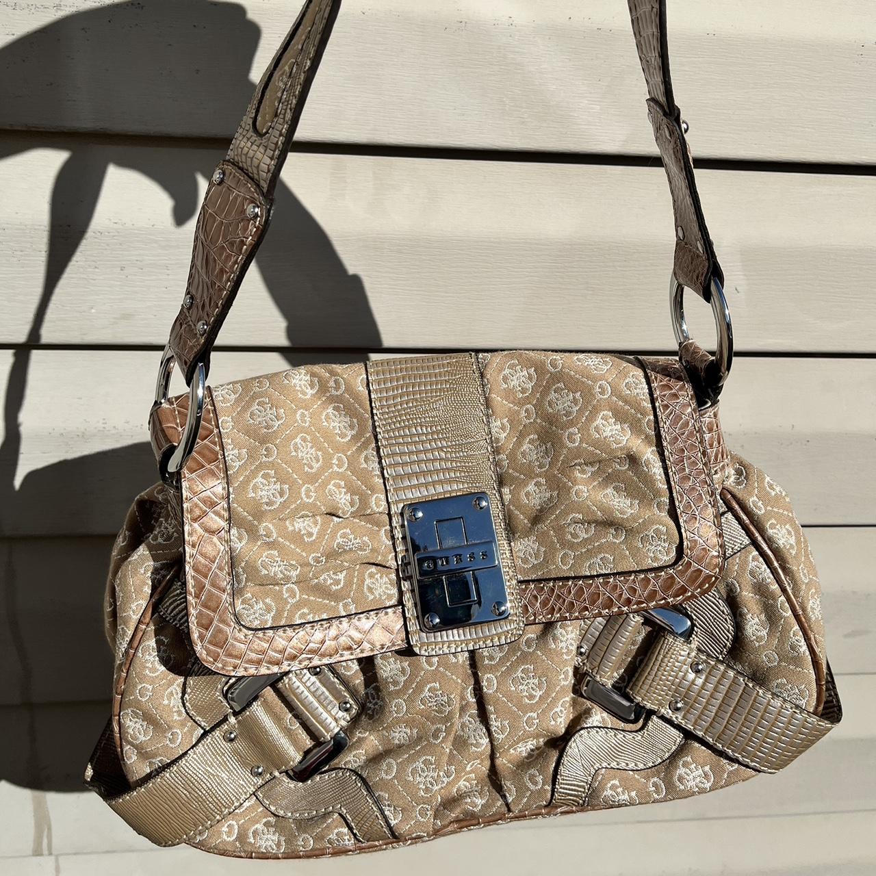 Brown Guess handbag 🤎 material is in great... - Depop