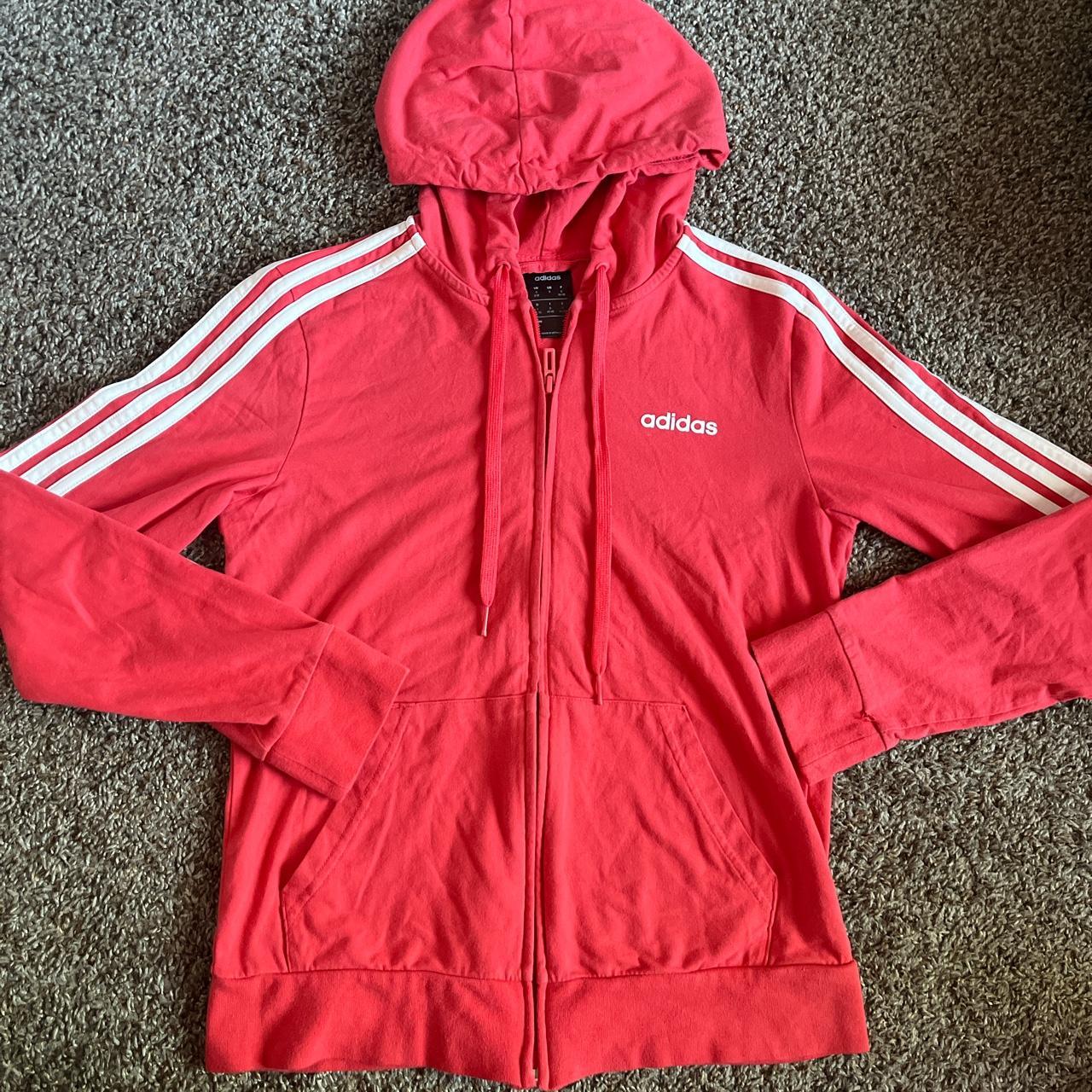 ADIDAS TRACKSUIT JACKET Armpit to Bottom:... - Depop