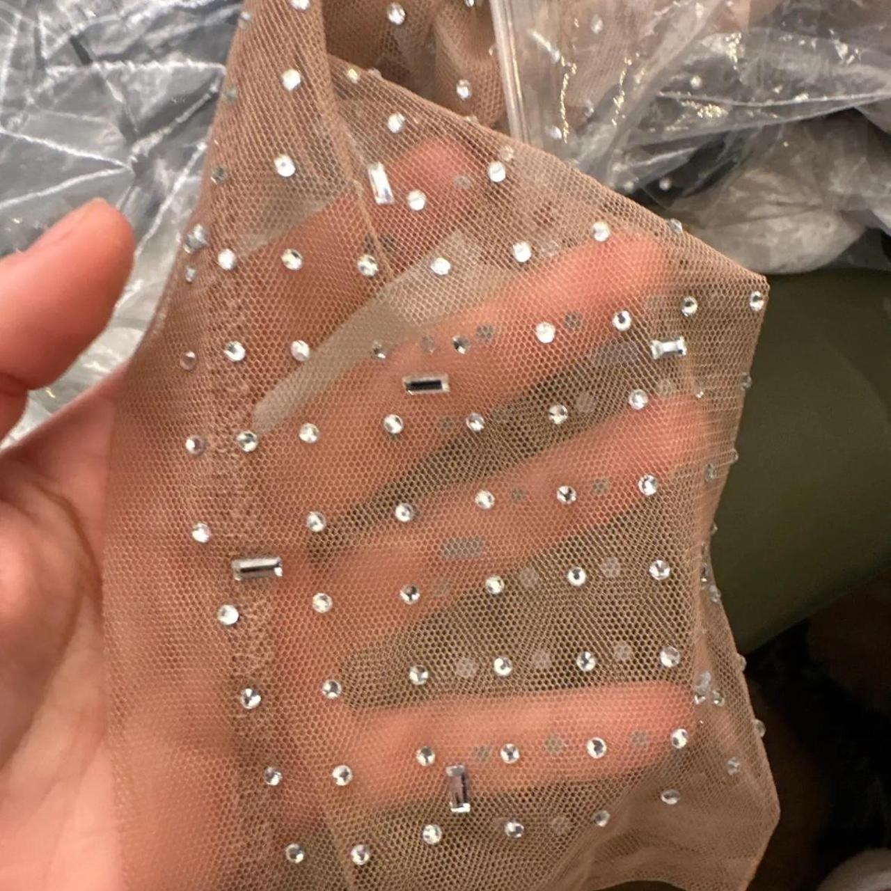 Sparkly cover up maxi dress, mesh and see through... - Depop