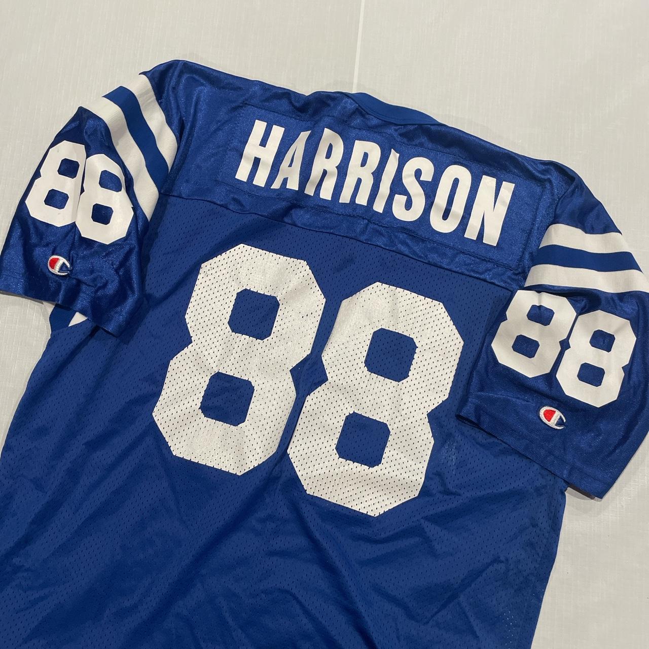 Mens vintage 90s Champion Marvin Harrison Colts NFL... - Depop