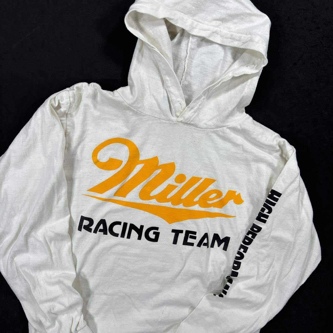 Vintage 80s Miller Racing Team graphic logo... - Depop