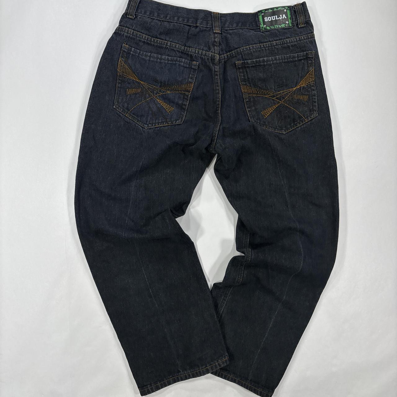Vintage Y2K Soulja Boy straight leg baggy denim... | Depop