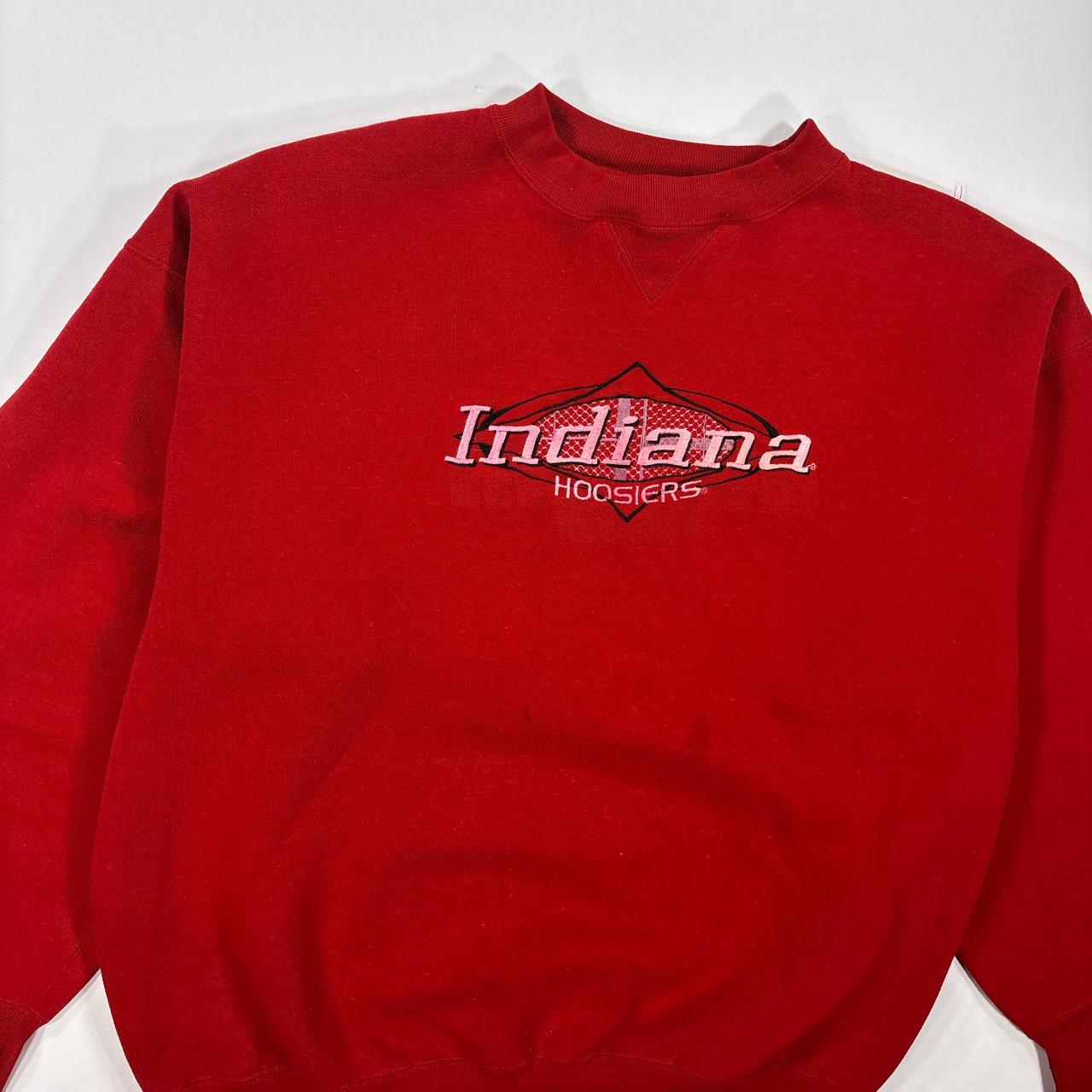 Vintage 90s Indiana Hoosiers embroidered logo... | Depop