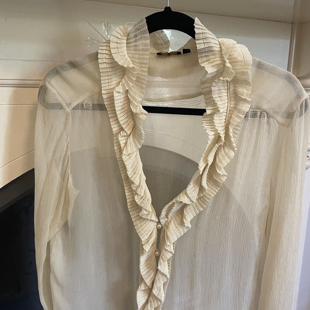 Freakin gorgeous Carla Zampatti sheer pure silk... - Depop