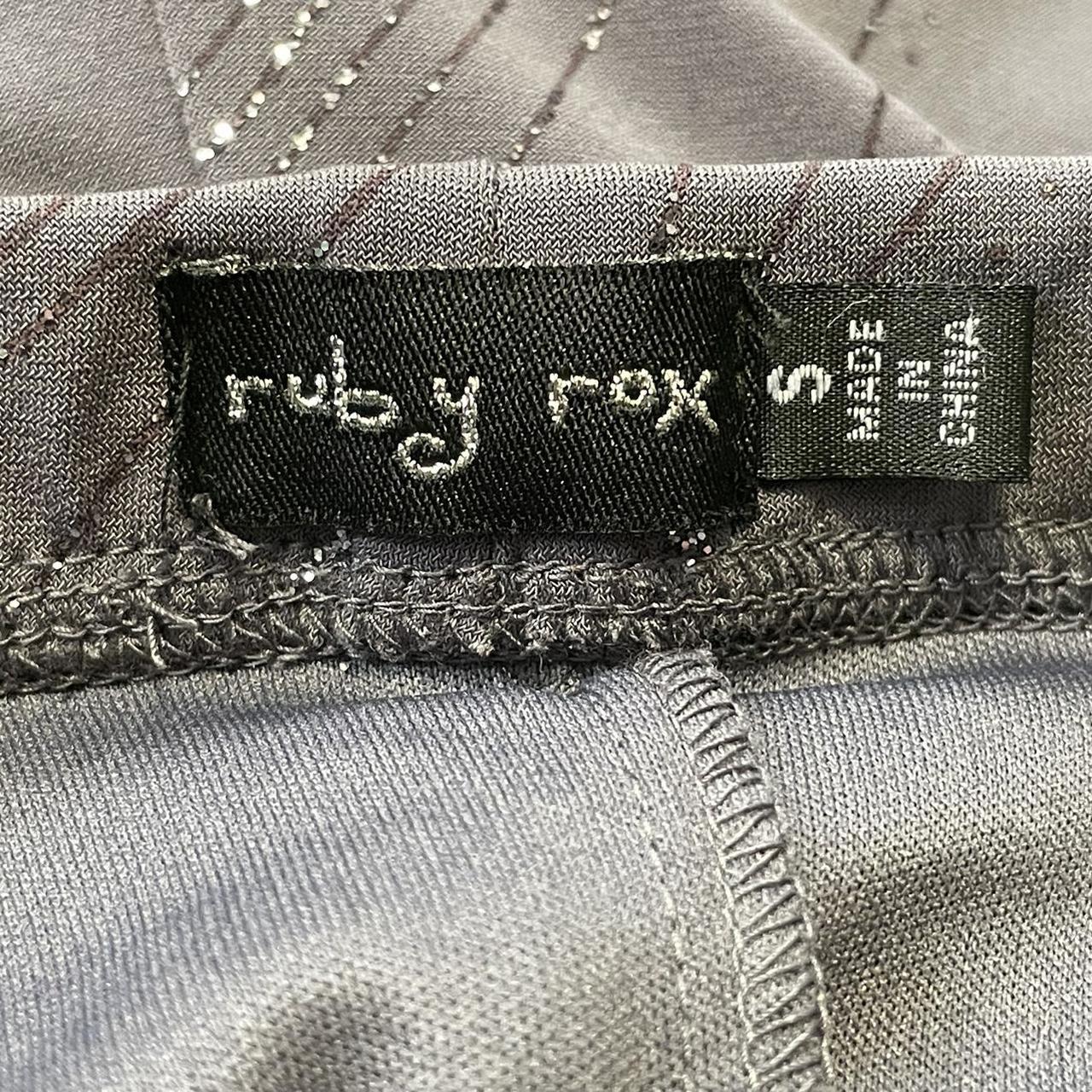 Ruby Rox Women's Grey and Silver Dress | Depop