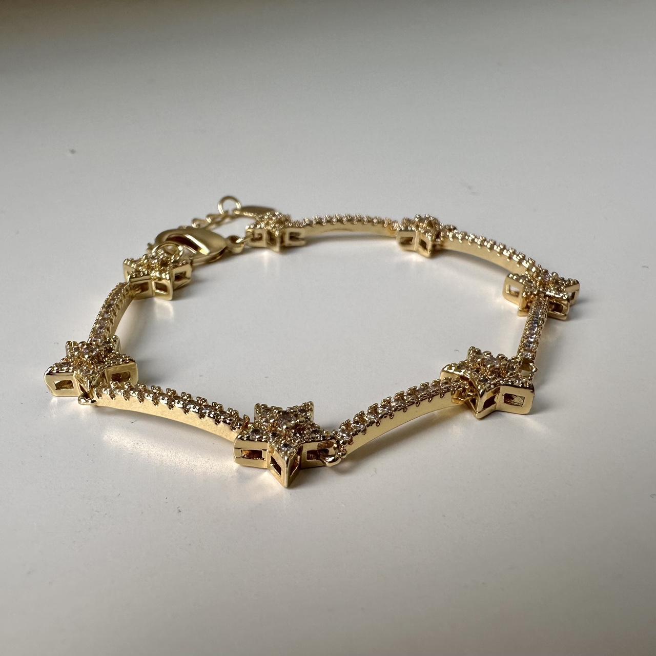 14k Gold Vermeil Nova Star Bracelet |... - Depop