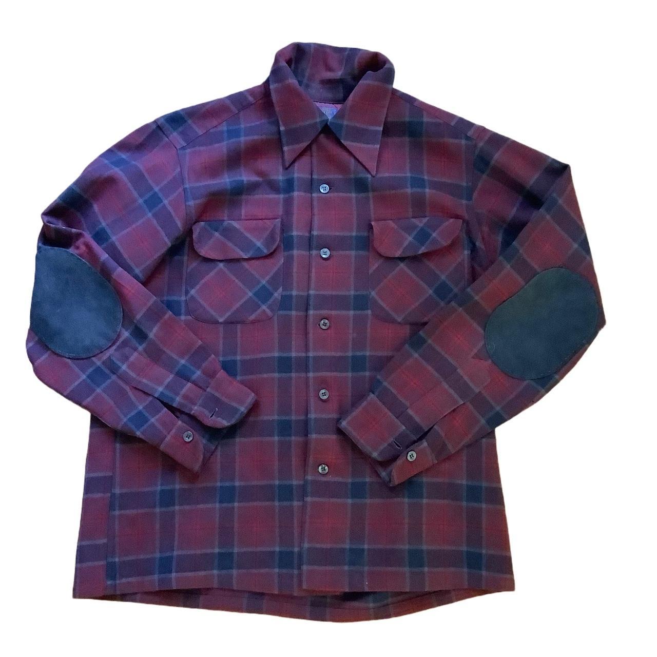 Vintage Pendleton Red Field Shirt Mens size Medium... - Depop