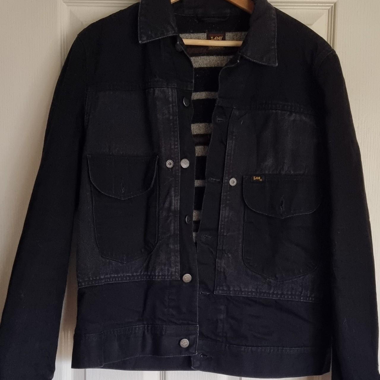Lee lined winter Denim Jacket. Size M Smoke and pet... - Depop
