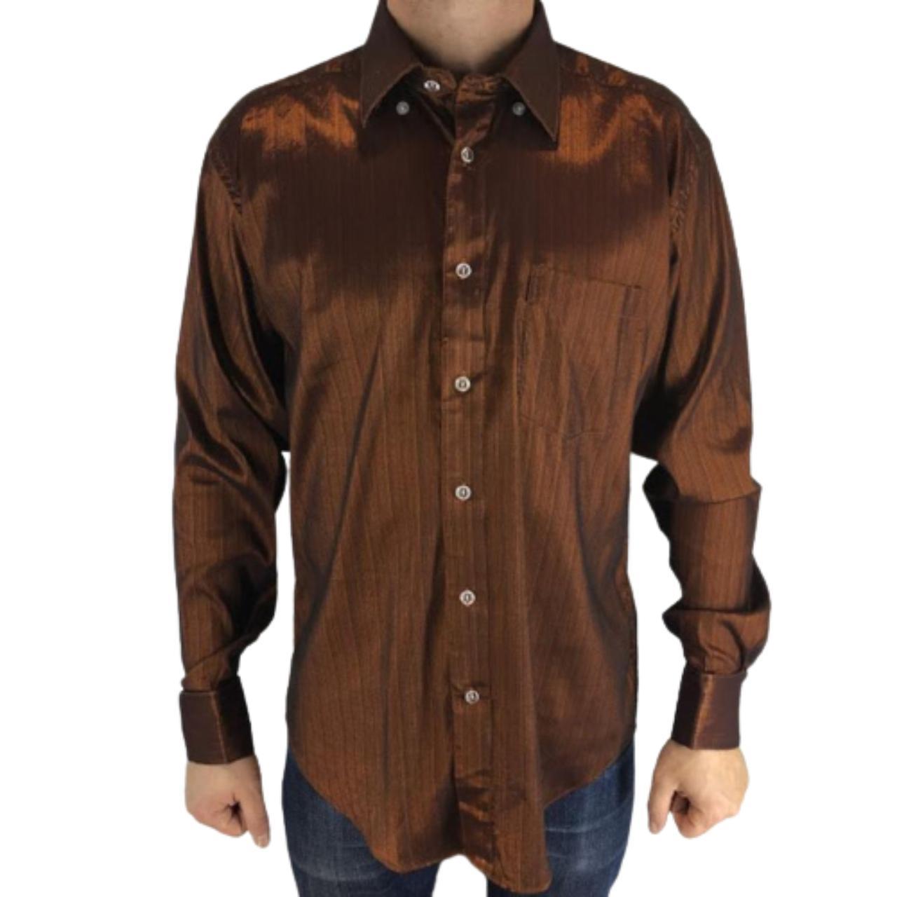 Chocolat brown men's shirt sz XS, S, M, L, XL new... - Depop