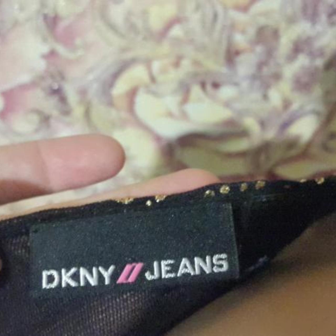 y2k sheer mesh tank top DKNY Jeans sz S excellent... - Depop