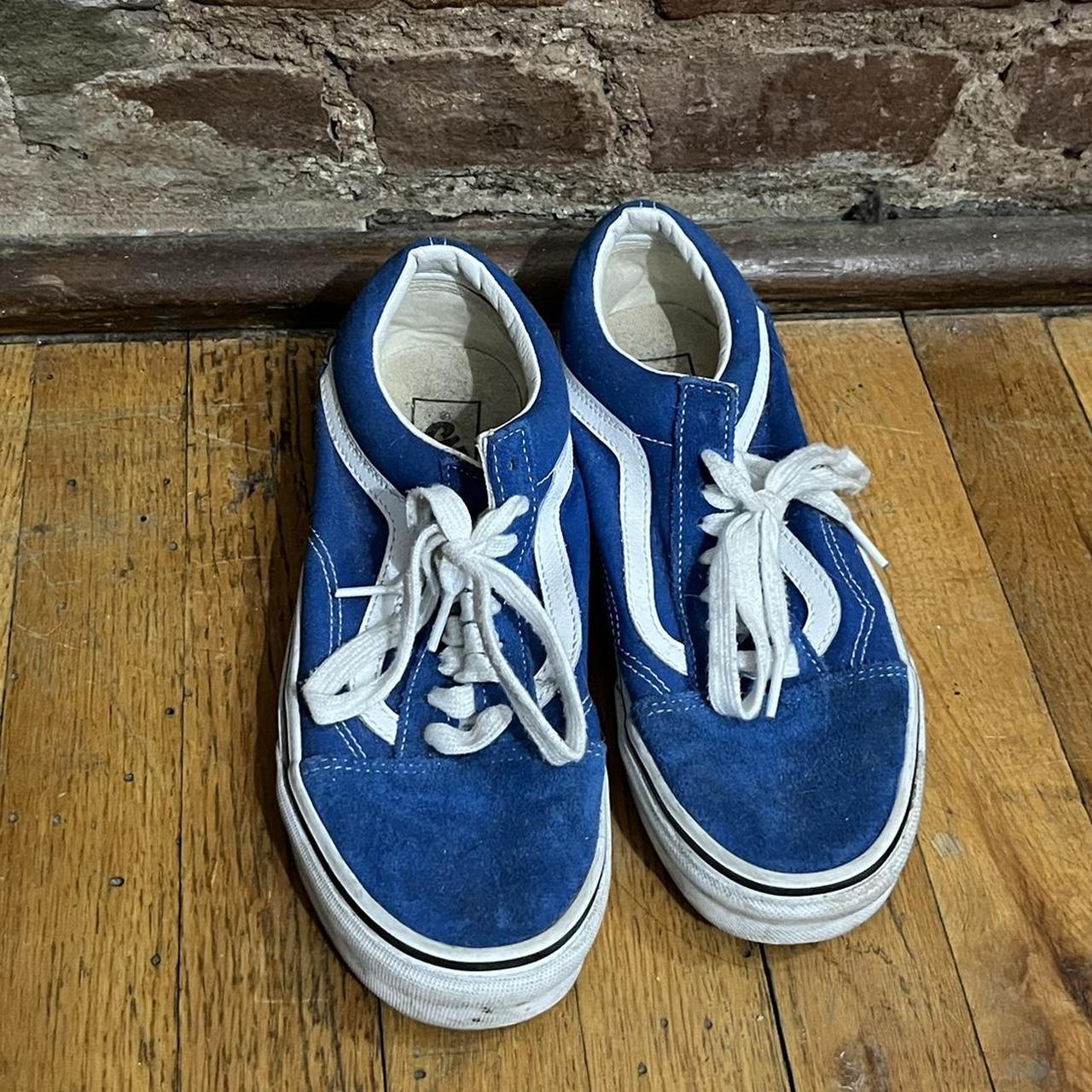 Blue suede vans! Unisex! - Depop