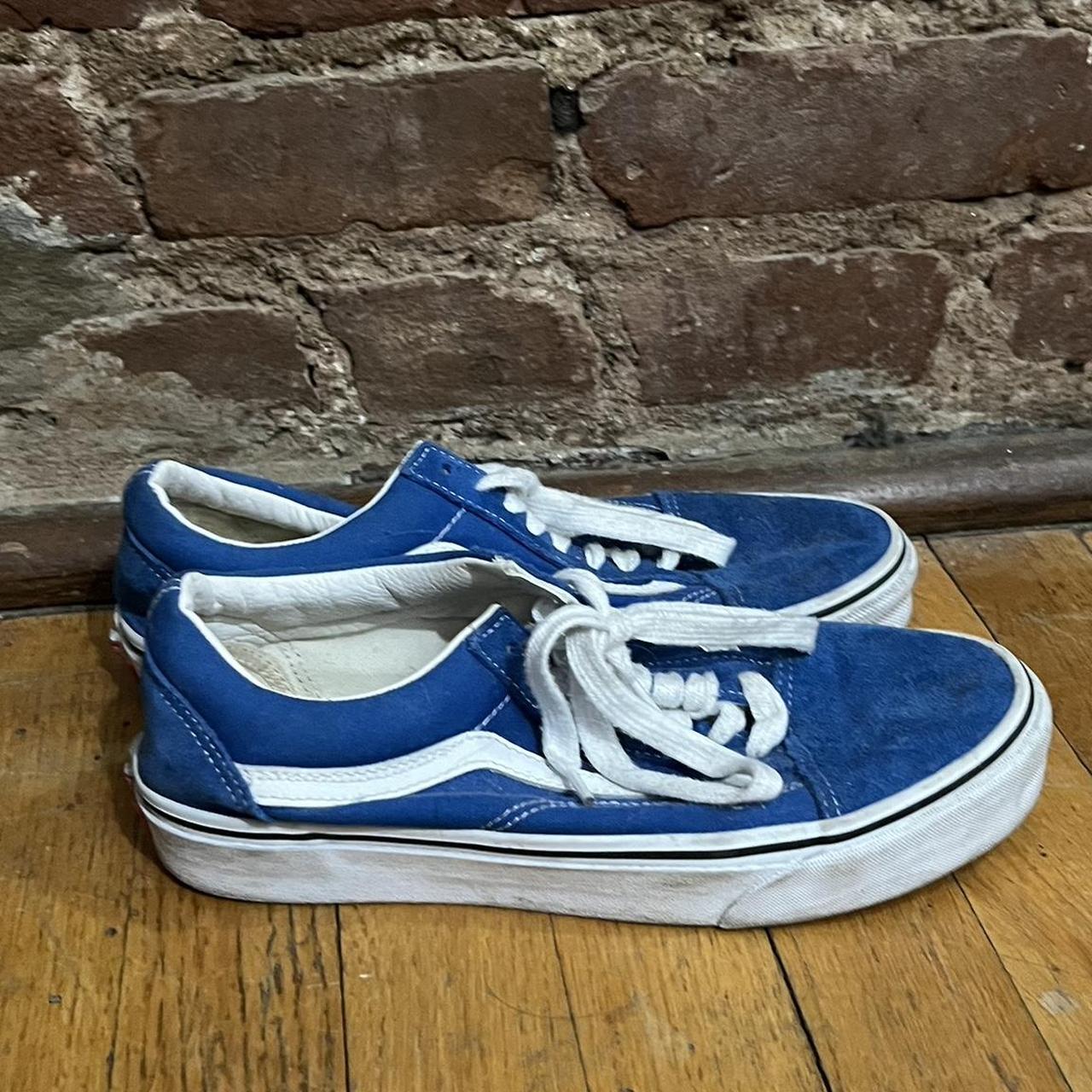 Blue suede vans! Unisex! - Depop