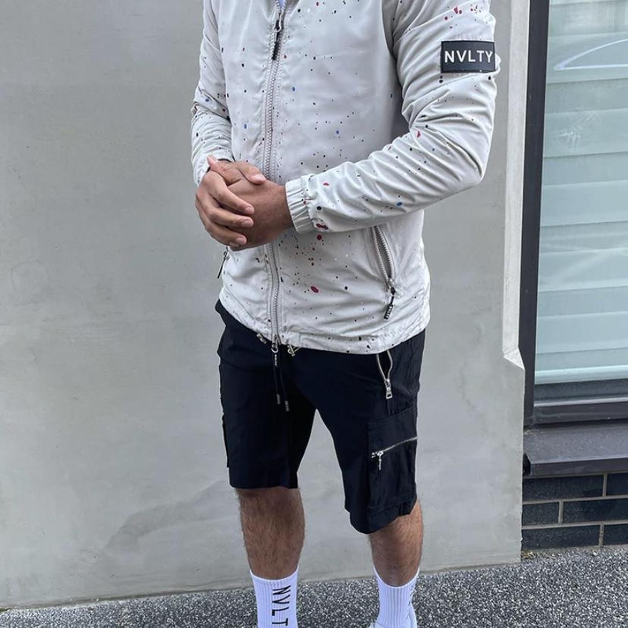 NVLTY Men's Cream Coat | Depop