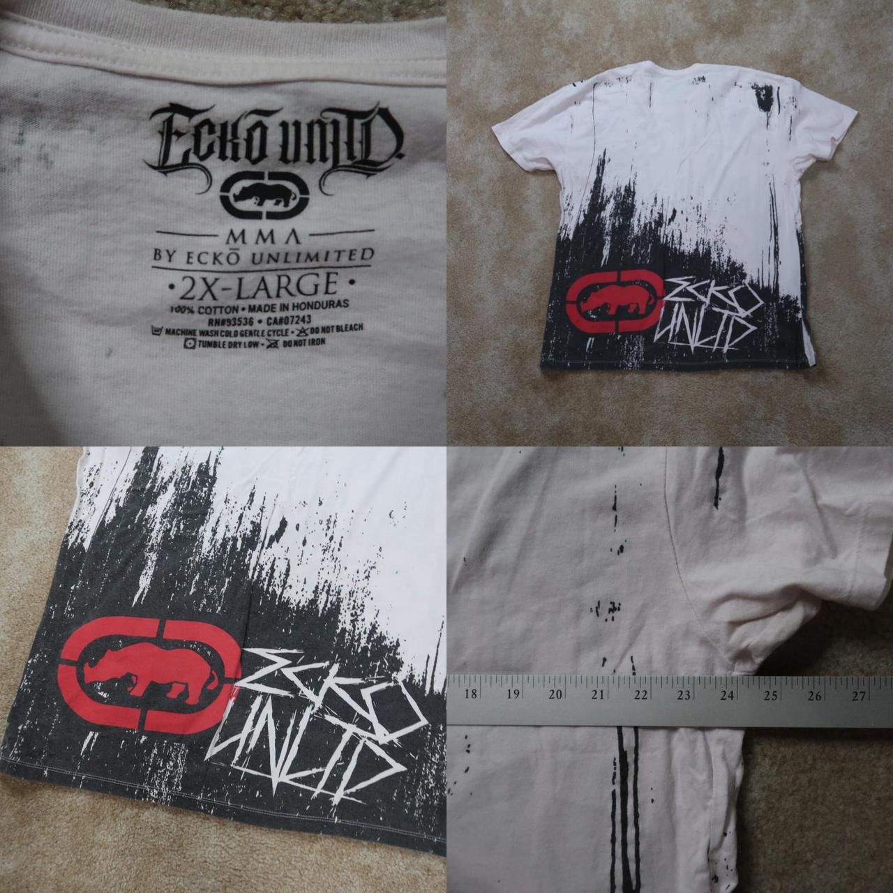Ecko Unltd MMA T-Shirt Mens 2XL Graphic Print White... - Depop
