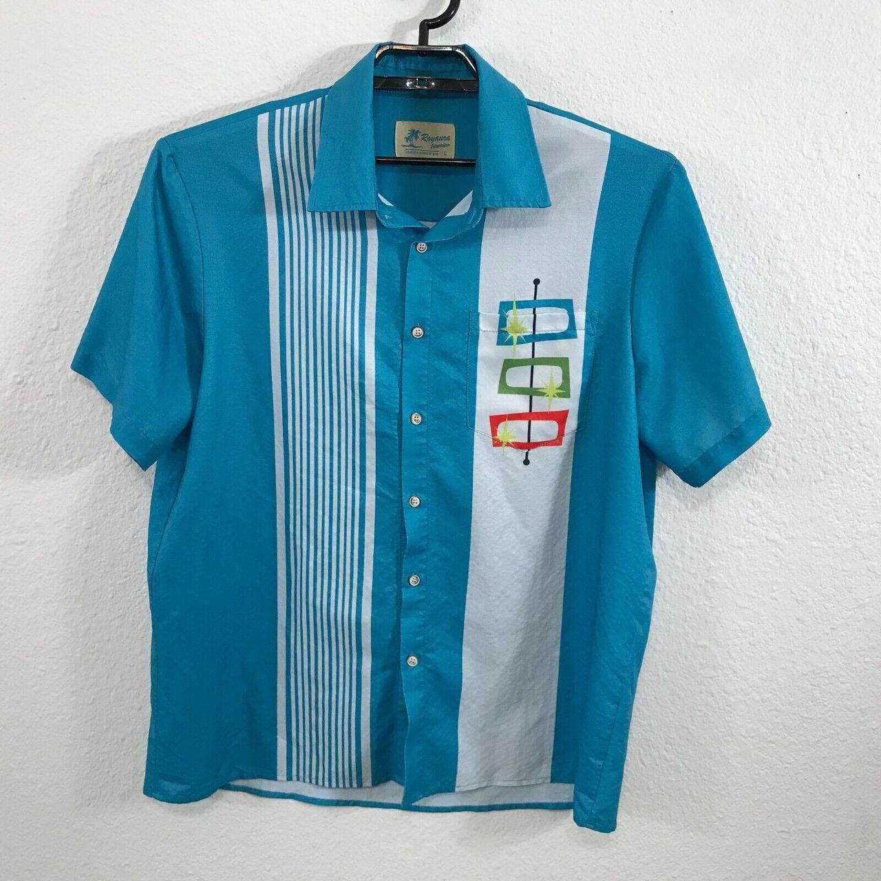 Royaura Hawaiian Shirt Mens Size L Midcentury Short... - Depop