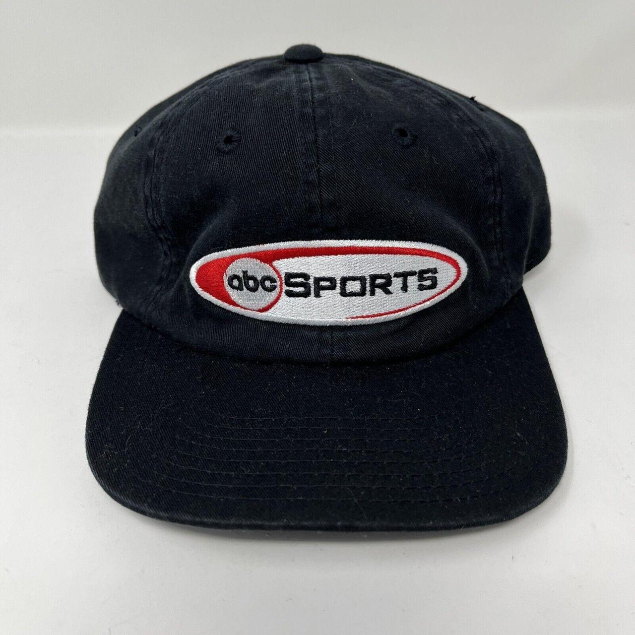 Vintage ABC Sports Baseball Cap Black Strapback VTG... - Depop